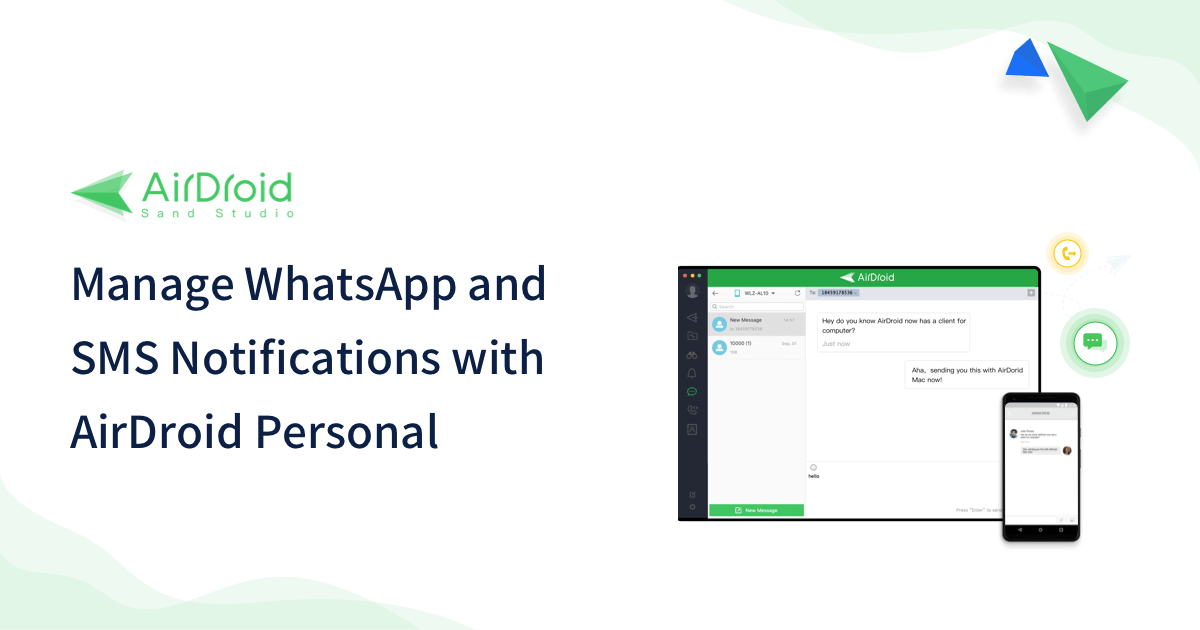 Manage SMS, Notifications, and Calls on PC | AirDroid Personal