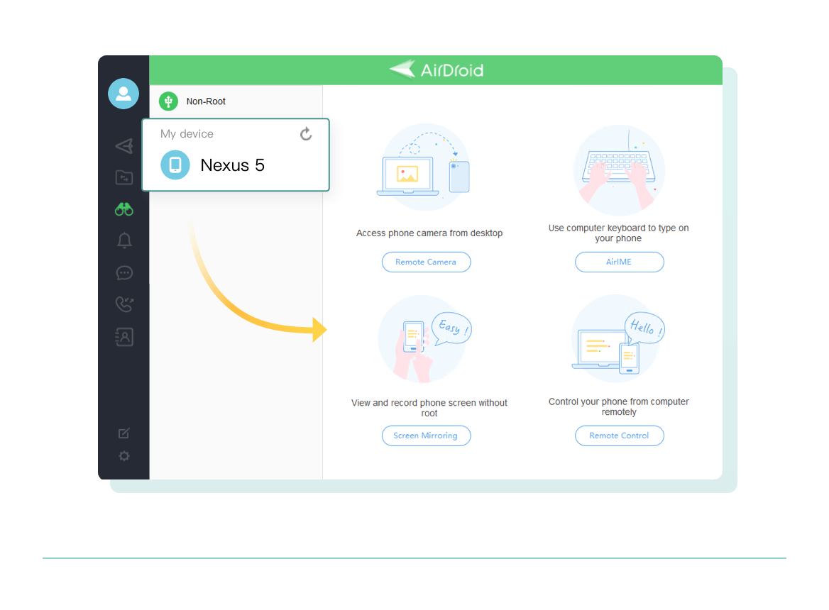 Thanks for installing AirDroid Personal!